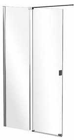 Besco Sprchový kout Walk-In VAYO 90 (100, 110, 120, 130, 140), výška 200 cm Rozměry (cm): šířka: 110, Barva profilů a typ výplně: profily: chrom, výplň: transparent