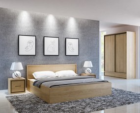 Ložnice Mediolan | sestava B | 4 díly | natural hikora