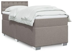 Box spring postel s matrací taupe 90x200 cm textil 3288089