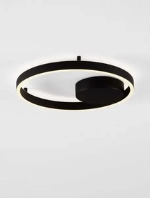 LED stmívatelně černé designové stropní svítidlo Hedra