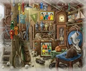 Ravensburger Exit Puzzle: Podkroví / 99 dílků / 26 x 18 cm / od 14 let
