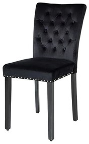 Designová židle Queen II černý samet