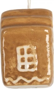 Závěsná ozdoba perníková chaloupka Gingerbread Cott - 4*4*5 cm