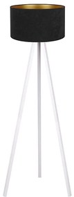 Brilagi - Stojací lampa VELVET 1xE27/60W/230V bílá/černá AS0465+DU82610