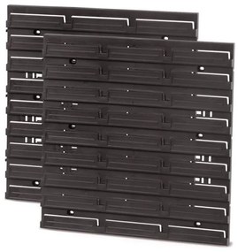 Sada montážních panelů 2 ks BENER 38,6 x 1,8 x 39 cm černá