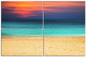 Obraz na plátně - Moře při západu slunce 143E (150x100 cm)