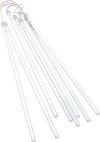 Padající světla 8 ks 50 cm modrá 288 LED dovnitř i ven 328554