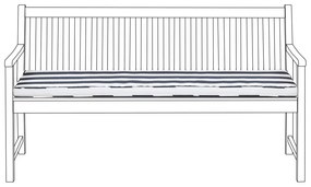 Polštář  na lavičku 152 x 54 cm modrá VIVARA Beliani
