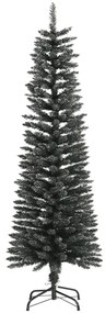 345184 vidaXL Umělý úzký vánoční stromek se stojanem zelený 150 cm PVC