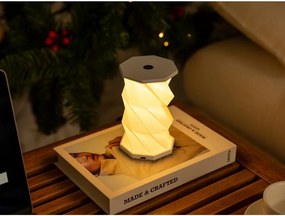 Bílá přenosná světelná dekorace na USB ø 8 cm Twist – Gingko