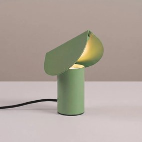 Šalvějově zelená hliníková LED stolní lampa (výška 15 cm) BISCUIT – Thoro