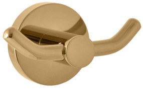 Slezák RAV Věšáček dvojitý zlato Koupelnový doplněk COLORADO, Barva: zlato - COA0102Z
