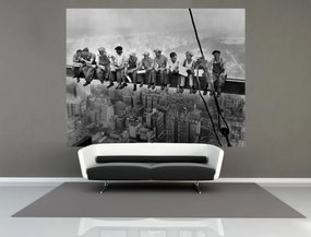 Tapeta - Dělníci na traverze (120x90 cm) - PopyDesign
