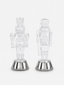 Sinsay - Sada vánočních LED dekorací ve tvaru louskáčků 2 pack - bílá