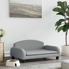 Pelíšek pro psy světle šedý 70 x 45 x 30 cm textil 171960