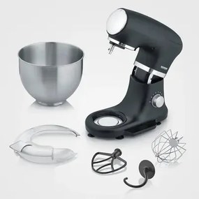 Severin KM 3898 černá / Kuchyňský robot / 1000W / 5.5l / 8 rychlostí