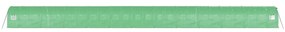 vidaXL Skleník s ocelovým rámem 48 m² 24 x 2 x 2 m [3188027] Barva: Zelená