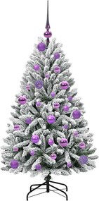 Umělý vánoční stromeček 120 cm 150 LED Teplá bílá PVC a ocel 3395736
