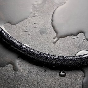 Hansgrohe Designflex, textilní sprchová hadice 1600 mm, kartáčovaný černý chrom, HAN-28260340