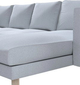 Potah na pohovku IKEA Norsborg 4-místná se šezlongem barva modrá látka pletený vzor