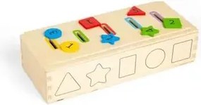 Bigjigs Toys Třídění barev, tvarů a čísel / od 12 měsíců