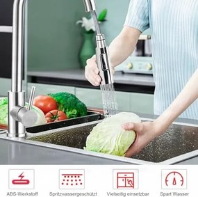 Náhradní hlavice výsuvné spršky EYN KFH1152 – černá, niklová nebo chromová — Černá