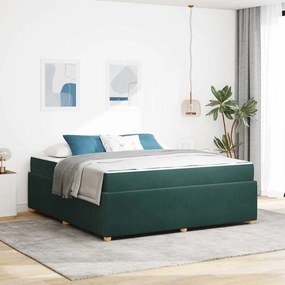 Rám postele Tmavě zelená 180 x 200 cm textil 3398428