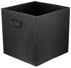 DOMINO - Úložný box textilní LAVITA černý 31x31x31