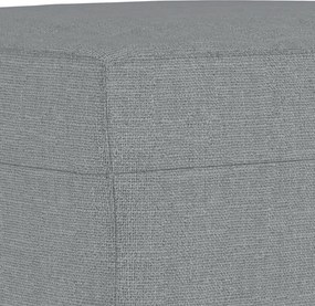 3dílná sedací souprava s polštáři světle šedá textil 3202110