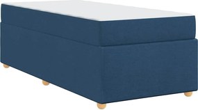 Rám postele s matrací Modrá 90 x 190 cm textil 3399327
