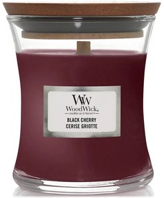 WoodWick – svíčka Black Cherry (Černá třešeň) Velikost: malá 85 g