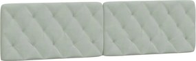 Postel s matrací světle šedá 200 x 200 cm samet 3208676