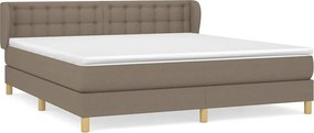 Box spring postel s matrací taupe 160x200 cm textil 3127137