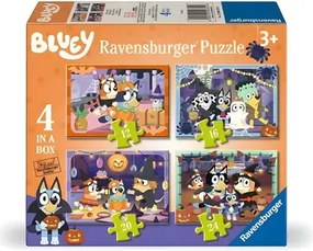 RAVENSBURGER Puzzle Bluey Halloween 4v1 / 12+16+20+24 dílků