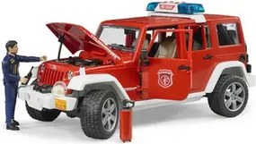 Bruder 02528 Hasičské auto Jeep Wrangler s figurkou hasiče / 1:16 / od