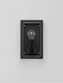 NV 9492760 Venkovní nástěnné svítidlo REGINA antracitový hliník čirý a matný akryl E27 1x12W 220-240V bez žárovky IP65 - NOVA LUCE