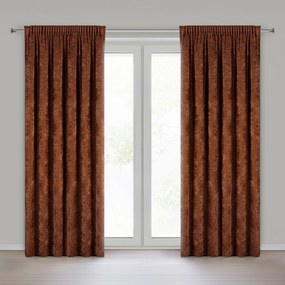 ZATEMŇOVACÍ ZÁVĚS NA PÁSCE NESKA 140X270 CM REZAVÝ