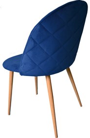 Pohodlné modré křeslo v moderním skandinávském stylu