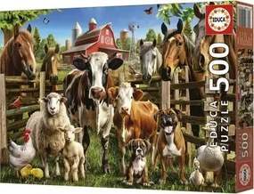 EDUCA Puzzle Kamarádi ze statku / 500 dílků / od 11 let