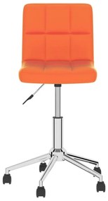 Petromila Otočná jídelní židle oranžová umělá kůže