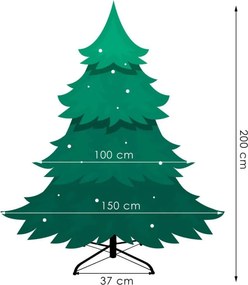 Vánoční stromek Smrk Premium alpský 200 cm