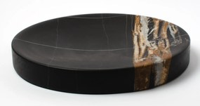 Luxusní mramorový odkládací podnos Pau Marble Sahara Noir 27cm