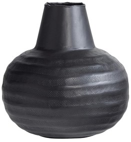 Kovová váza ruji ø 24 cm černá MUZZA