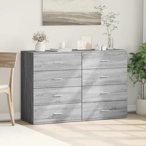 Příborníky 2 ks šedé sonoma 60 x 39 x 80 cm kompozitní dřevo 3276628