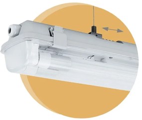 Technické zářivkové svítidlo LIMEA T8 2xG13/10W/230V IP65 1500mm
