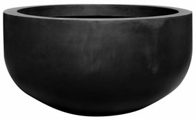 Květináč City bowl, barva černá, více velikostí - PotteryPots Velikost: S - v. 50 cm, ⌀ 92 cm