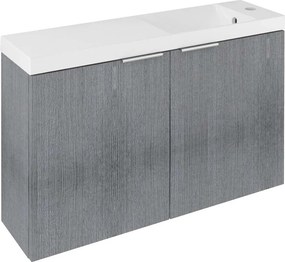 Sapho Latus - Umyvadlová skříňka X 79x50x22 cm, 2x dvířka, dub stříbrný LT110-SET03