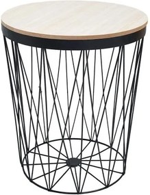 Odkládací stolek Ronde 37 cm, černá