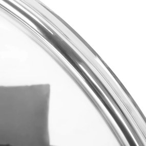 Kondela Závěsné křeslo, transparentní/stříbrná/šedá, BUBBLE NEW TYP 1