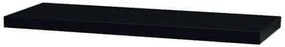 Autronic Nástěnná polička Nástěnná polička 80cm, barva černá - vysoký lesk. Baleno v ochranné fólii. (P-005 BK)